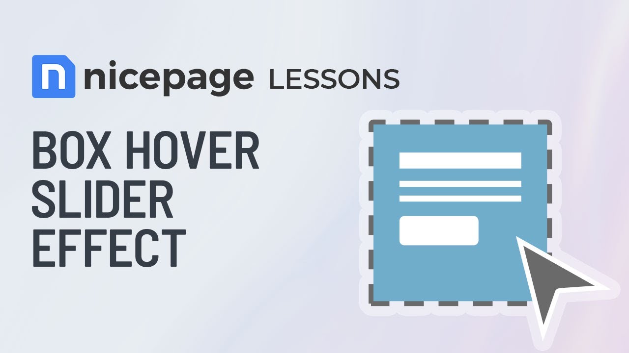 How to use Box Hover Slider Effect in Nicepage?