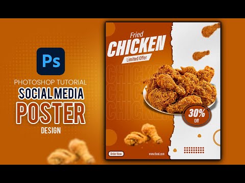 Chicken Poster Design in photoshop | Photoshop Tutorials