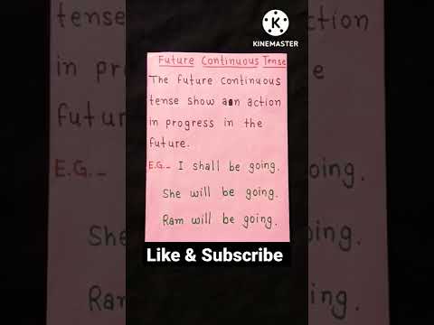 What is future continuous tense? Definition of future continuous tense||#shorts #grammar #tense