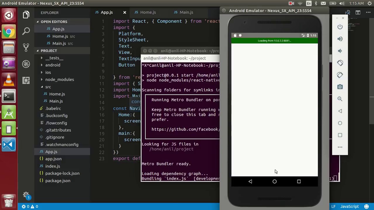 React-native tutorial # 6 a simple stack navigation between screens