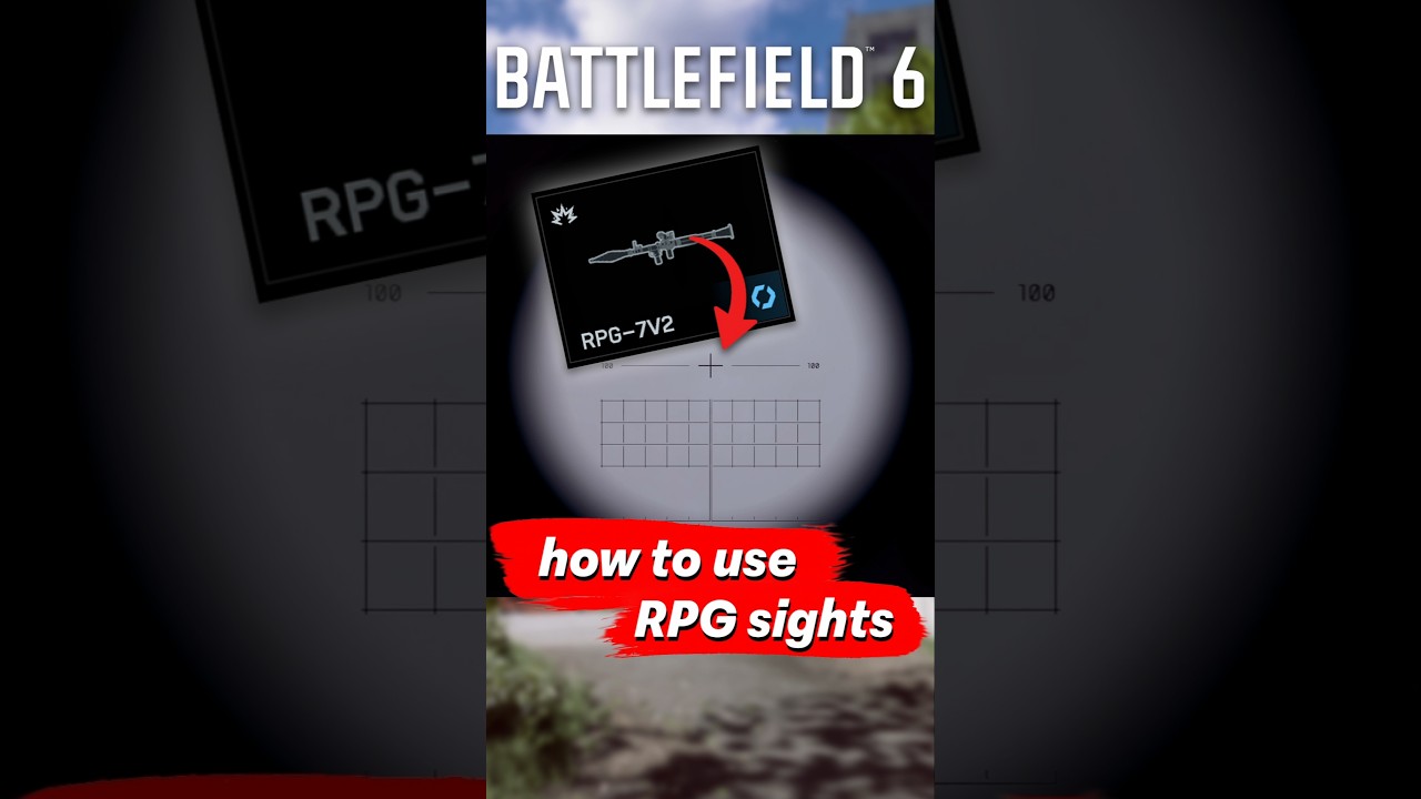How to use the RPG Sights in Battlefield 6 #battlefield6 #bf6 #gaming
