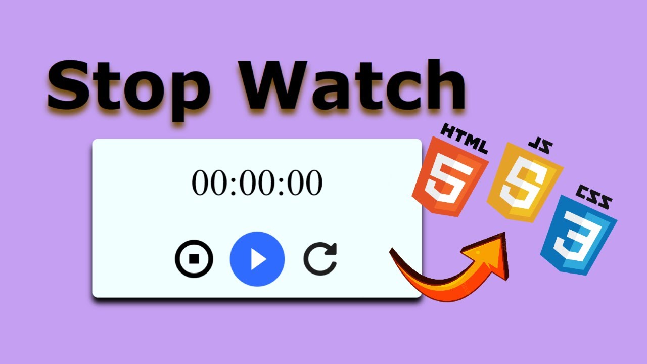 Simple Stop Watch | HTML CSS JAVASCRIPT | BEGINNERS #html #css #javascript #webdev  #devangcodes
