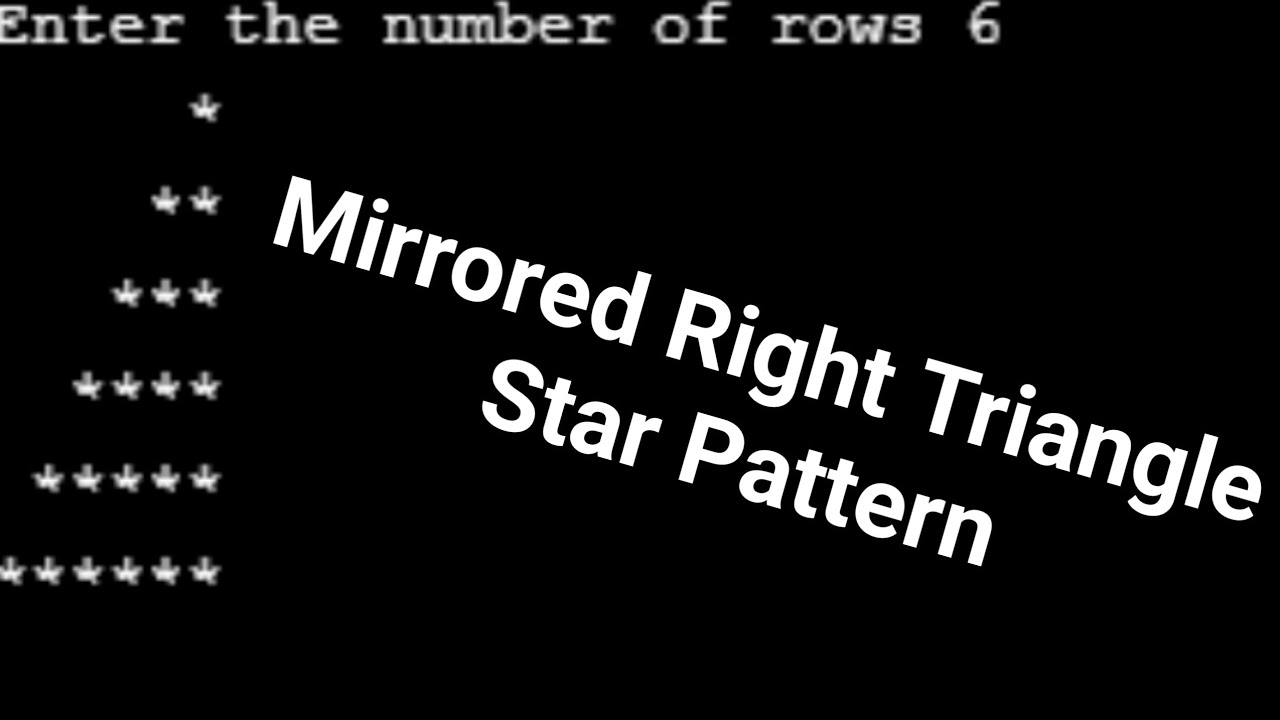 c program to print mirrored right triangle star pattern | c programming tutorial 2022 #cprogramming