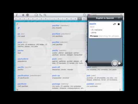 Spanish English Dictionary & Translator for iPad by BitKnights