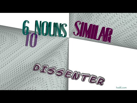 dissenter - 6 nouns meaning dissenter (sentence examples)