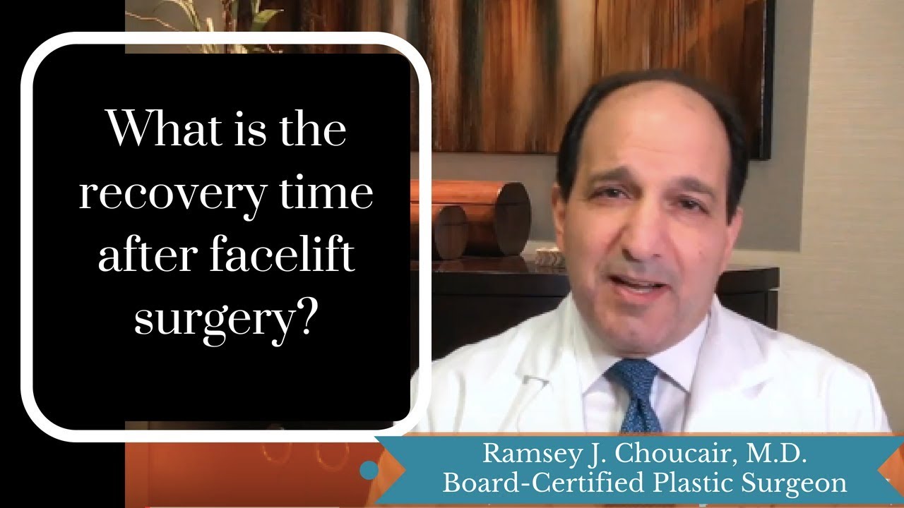 What is the Recovery Time After Facelift Surgery? | Ramsey J. Choucair, M.D. | Dallas, Texas |