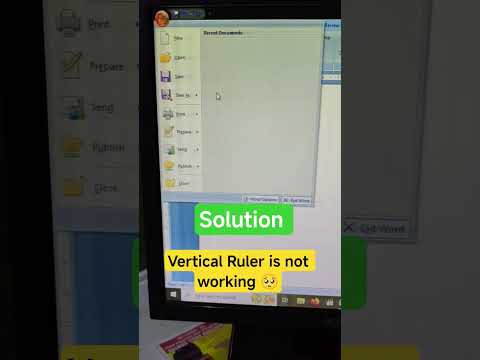 How to fix vertical ruler not working in word | quick tutorial #worldhelp #officetips #Msword
