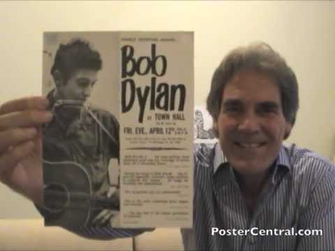 Bob Dylan Concert Flyer 1963 Town Hall New York – His First Major ...