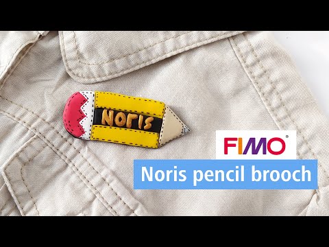 Noris pencil brooch ▪ FIMO DIY | STAEDTLER