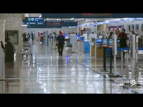 Pandemic's impact felt at airports nationwide, including Palm Beach International Airport
