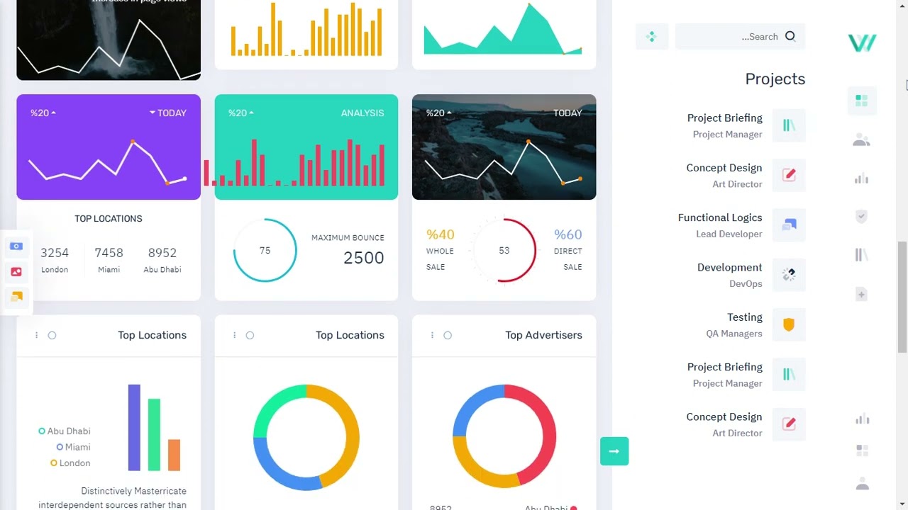 WebkitX Bootstrap Admin Dashboard Template with RTL Light Theme