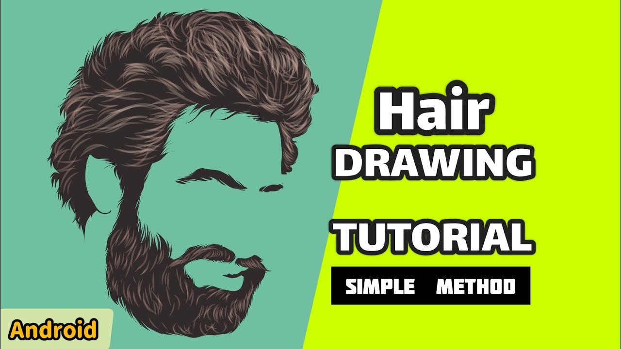 Infinite Design Tutorial || How to draw Hair || Simple Method