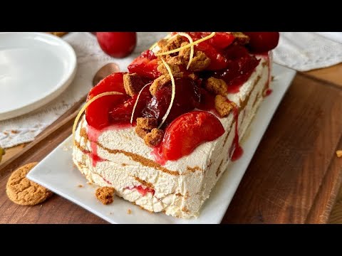 Roasted Plum Semifreddo Recipe