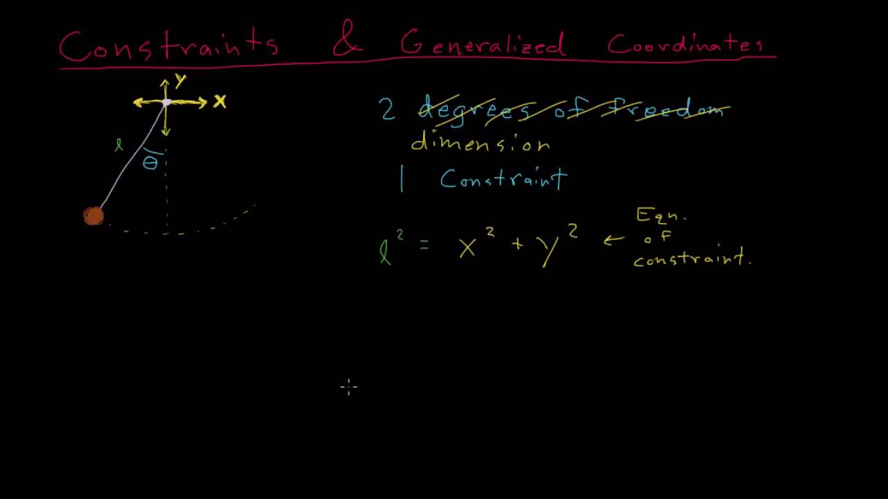 Constraints and generalized coordinates