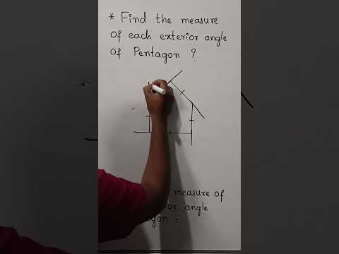 Each exterior angle of regular Pentagon