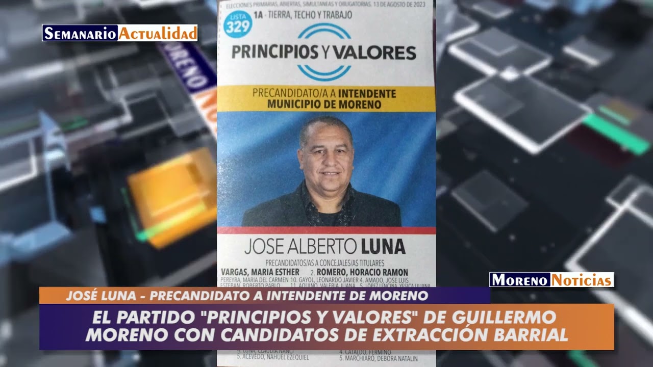 El partido «Principios y Valores» de Guillermo Moreno con candidatos de ...