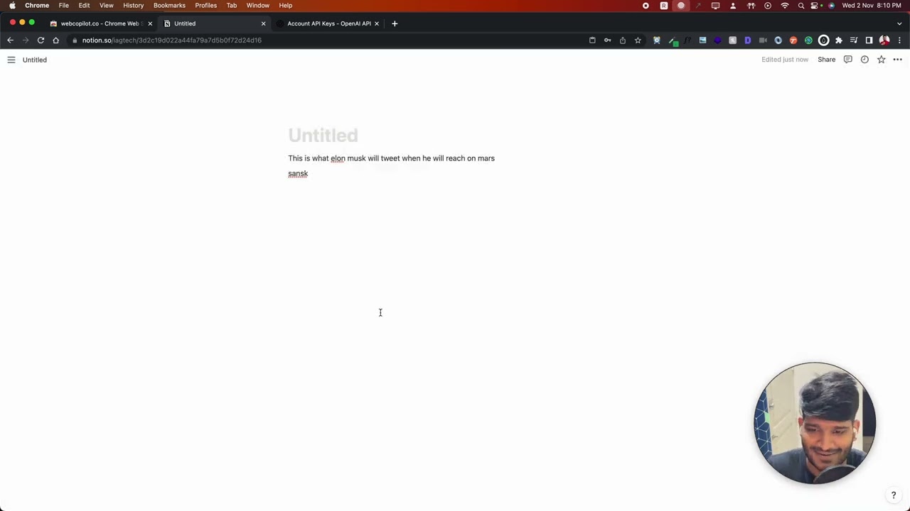 install webcopilot  & get started