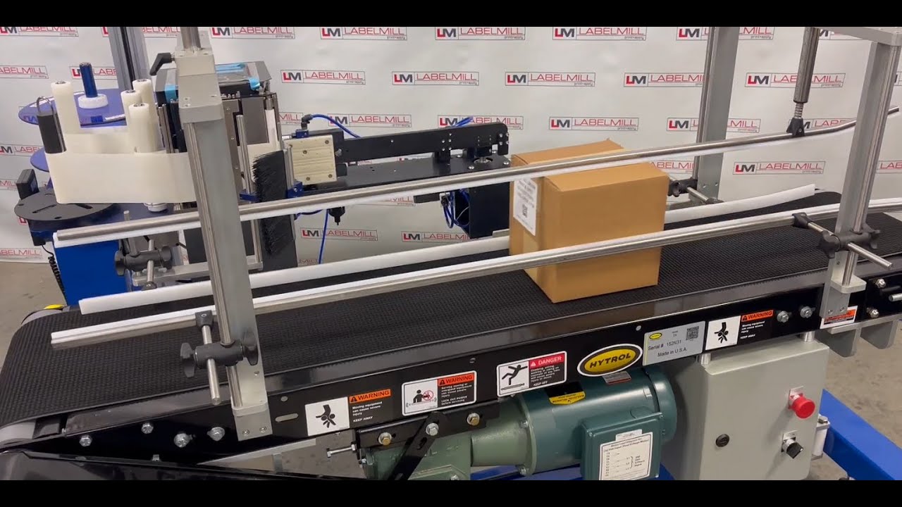 LabelMill LM5000 Turnkey System w/ LM3606 (now LM3612) Adjacent Panel P & A Box Label Applicator