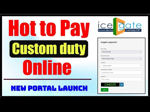 How to pay customs duty online | how to pay import duty online in india | icegate payment