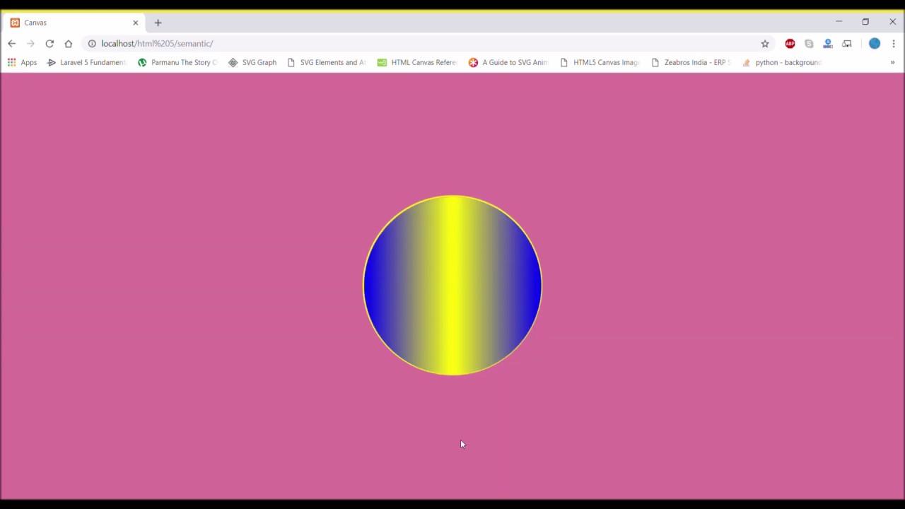 Simple Linear Gradient Animation | HTML5 Canvas Tutorial