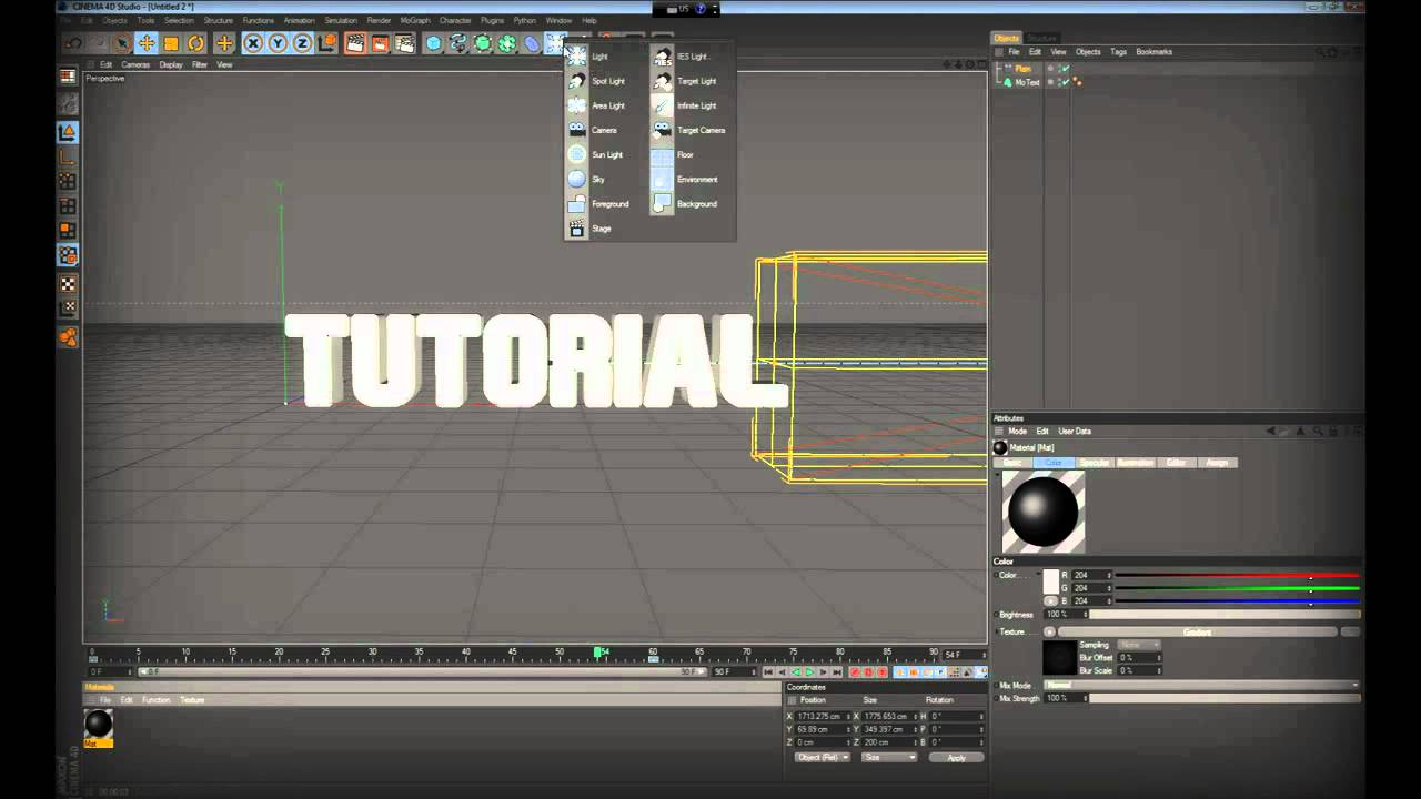 Cinema 4D r12 Plain Effector Intro Tutorial - RiTutorials