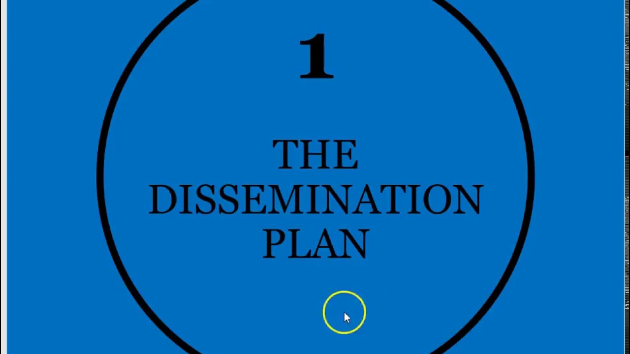 Dissemination Plan