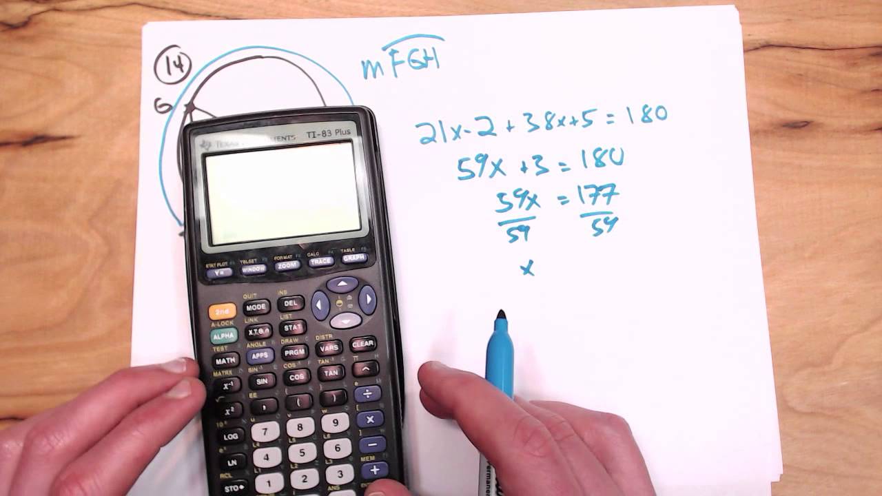 Incscibed Angles Kuta Worksheet #14