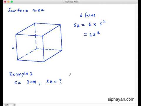 SA01 Surface Area of a Cube (Derivation)