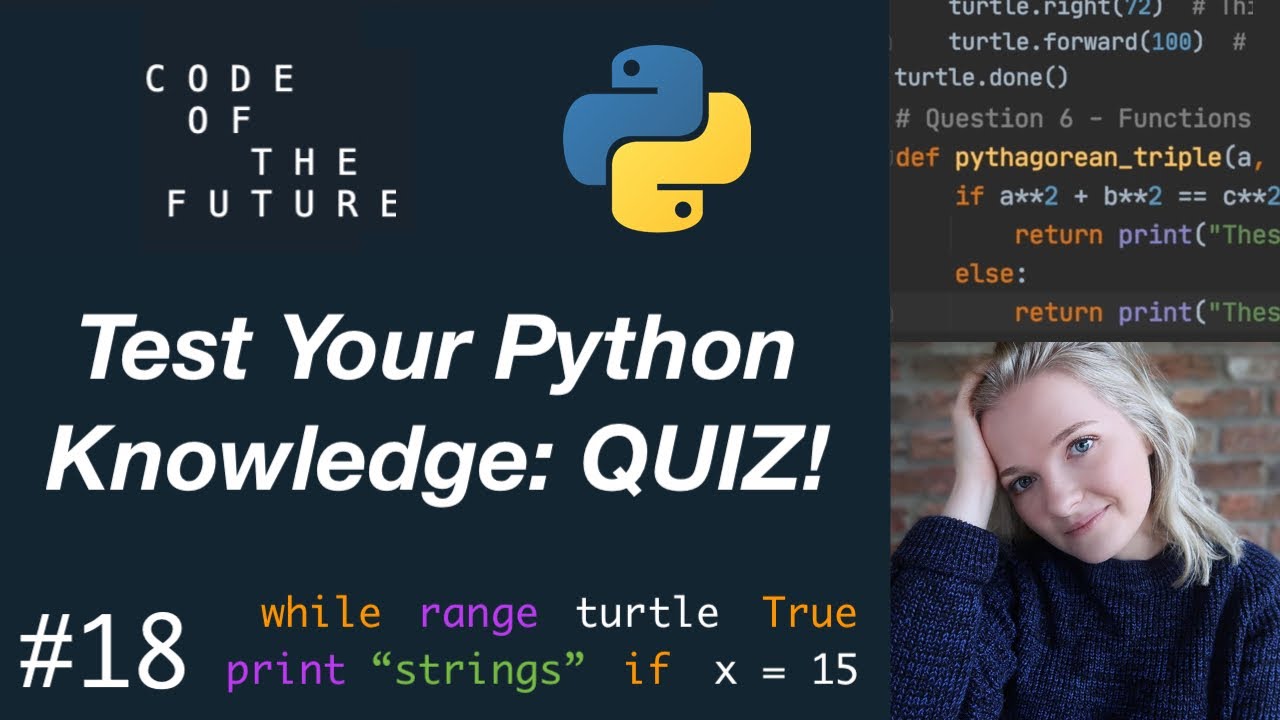 Python Tutorial for Beginners #18 - Test Your Python Knowledge: Quiz with Answers!