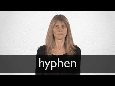 HYPHEN - Meaning & Translations | Collins English Dictionary