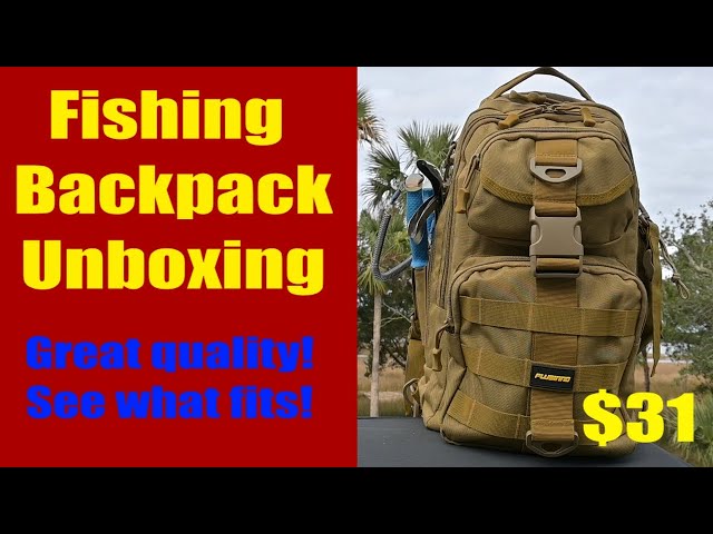 PLUSINNO Waterproof Fishing Tackle Backpack With Rod Holder – Plusinno