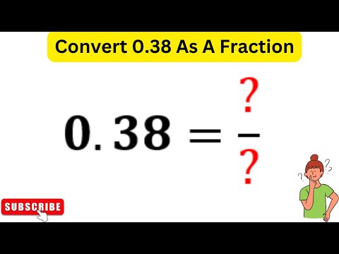 Convert 0.38 as a Fraction | write 0.38 As A Fraction #maths #usa #education #mathsolympiad
