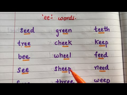 Long Vowel "e" | "ee" words