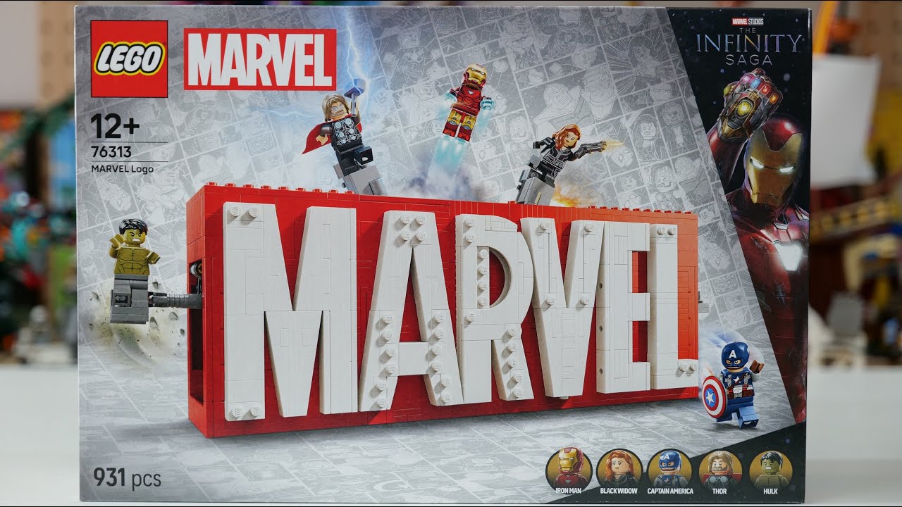 LEGO Marvel Super Heroes 76313 MARVEL Logo - LEGO Speed Build Review