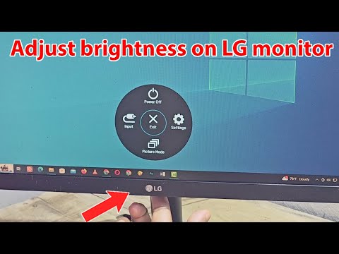 How to adjust brightness on lg computer monitor