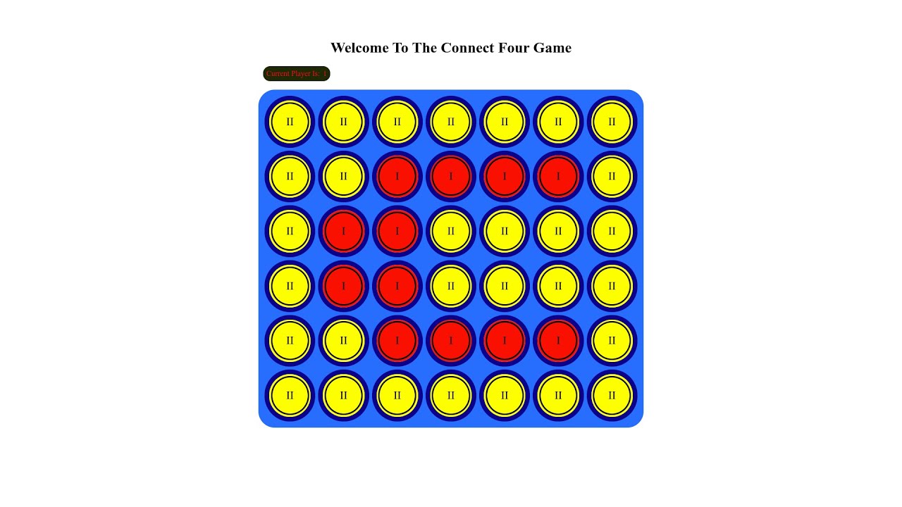 Connect Four Game - Built Using JavaScript, CSS, and HTML