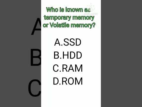Who is known as temporary memory or volatile memory? #html #php #computer #javascript
