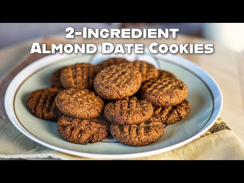 2-Ingredient Almond Cookies - NO SUGAR, NO FLOUR, NO BUTTER! Guilt Free Cookies!