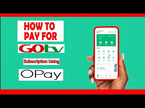 How To Pay For GoTv Subscription Using OPAY App Or Renew GoTv Subscription