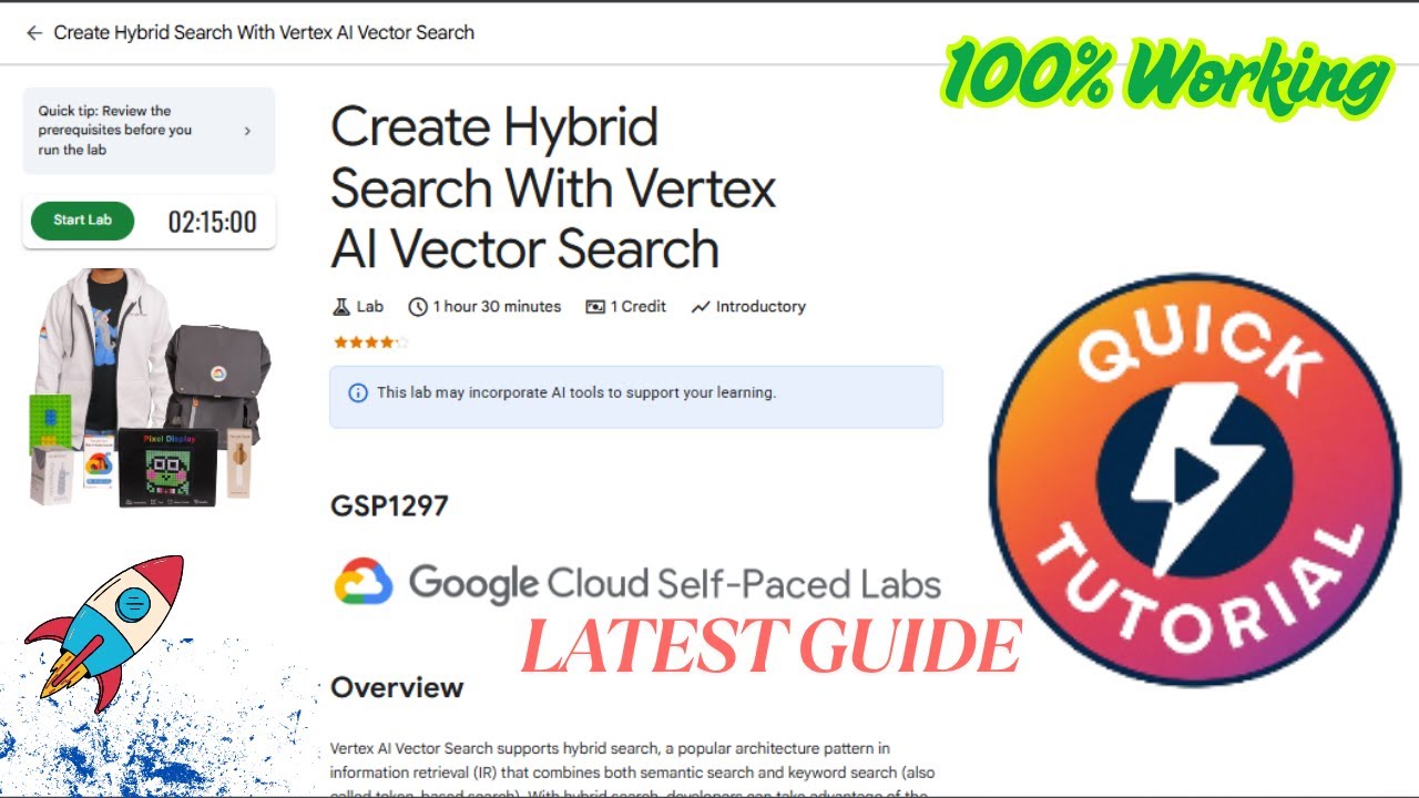 Create Hybrid Search With Vertex AI Vector Search | GSP1297 | #qwiklabs #arcade #cloudskillsboost