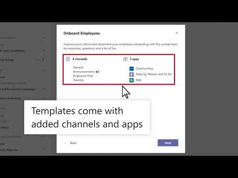 Create a Teams with Team Template