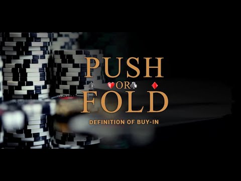 Definition of buy-in poker