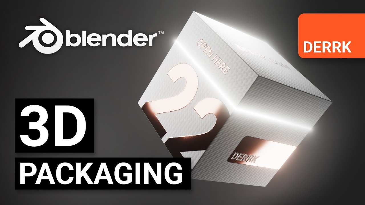 3D Package Design + Animation in Blender 2.8 EEVEE