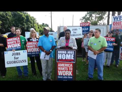 Bring Jobs Back Home Press Conference- Savannah, Georgia July 6th, 2012