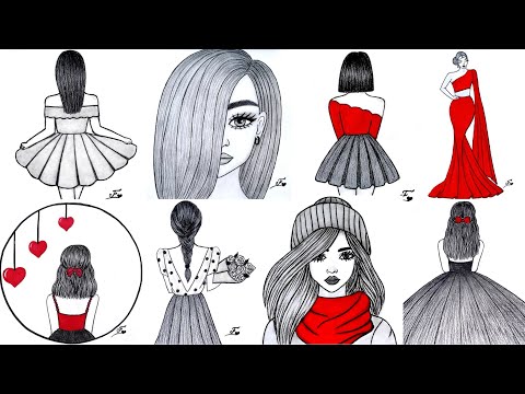 Easy Girl Drawing Ideas | Pencil Sketch Drawing | Girl Drawings