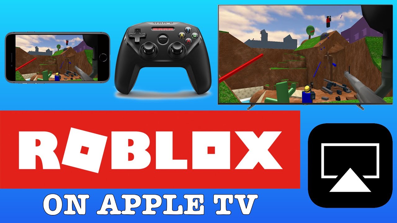 ROBLOX on APPLE TV with CONTROLLER Airplay MFI NIMBUS