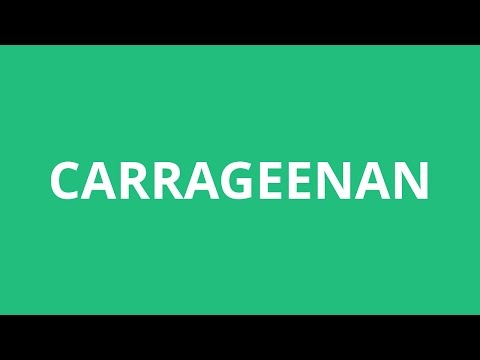 How To Pronounce Carrageenan - Pronunciation Academy