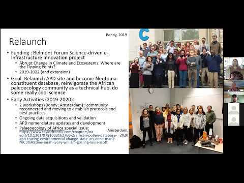 Mapping Ancient Africa Seminar: The African Pollen Database, state of the art and best practices