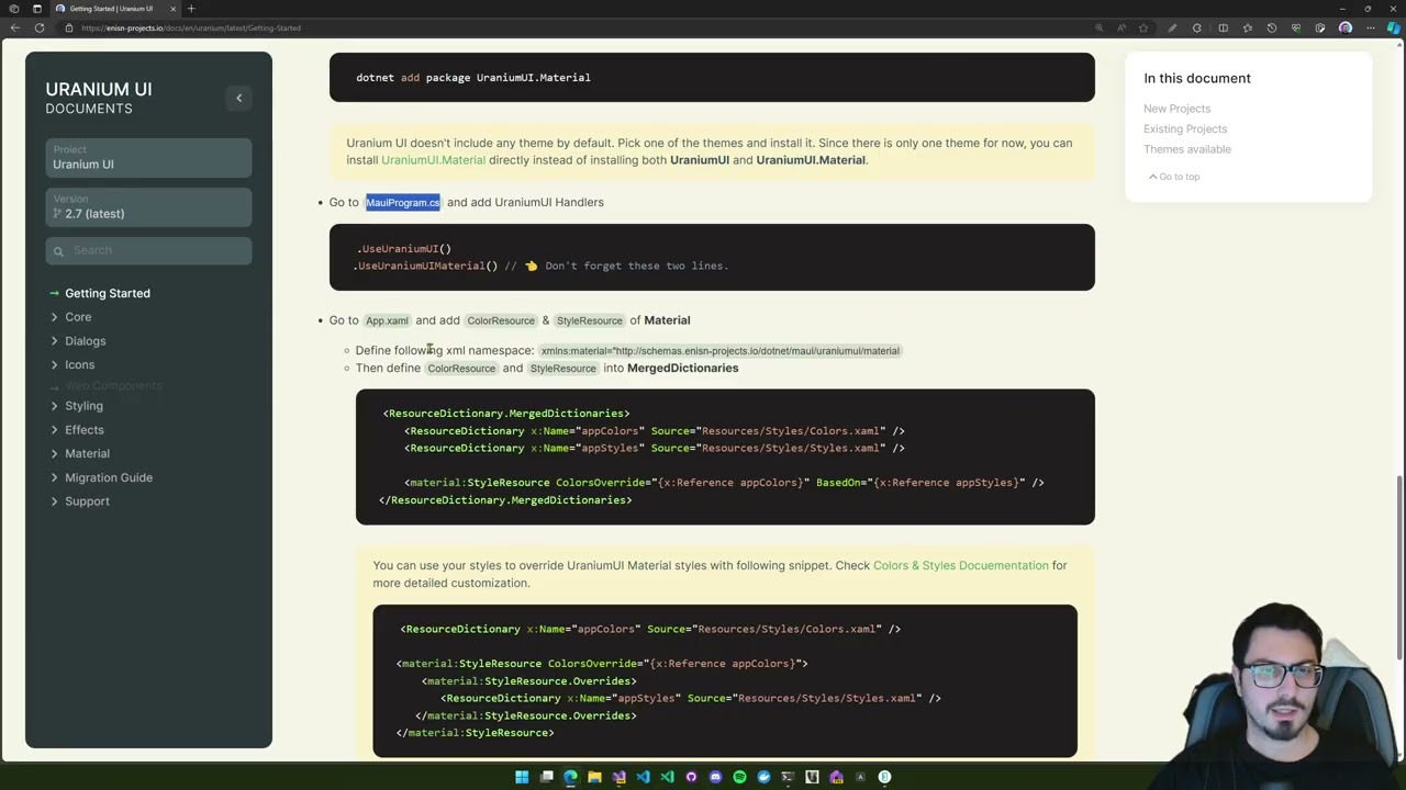 Getting Started with UraniumUI on .NET MAUI