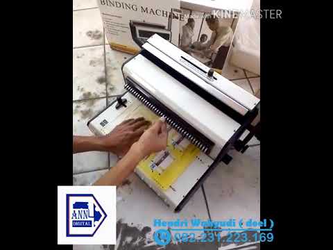 Mesin spiral kawat 31 lubang bulat langsung ada coak tengah ukuran a3 type gemet 31calender (Ann)
